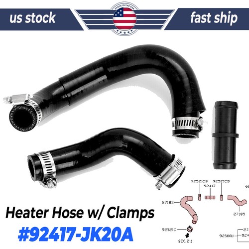 For INFINITI Heater Hose Connector and Clamps 370Z G37 M37 EX35 FX35 ...