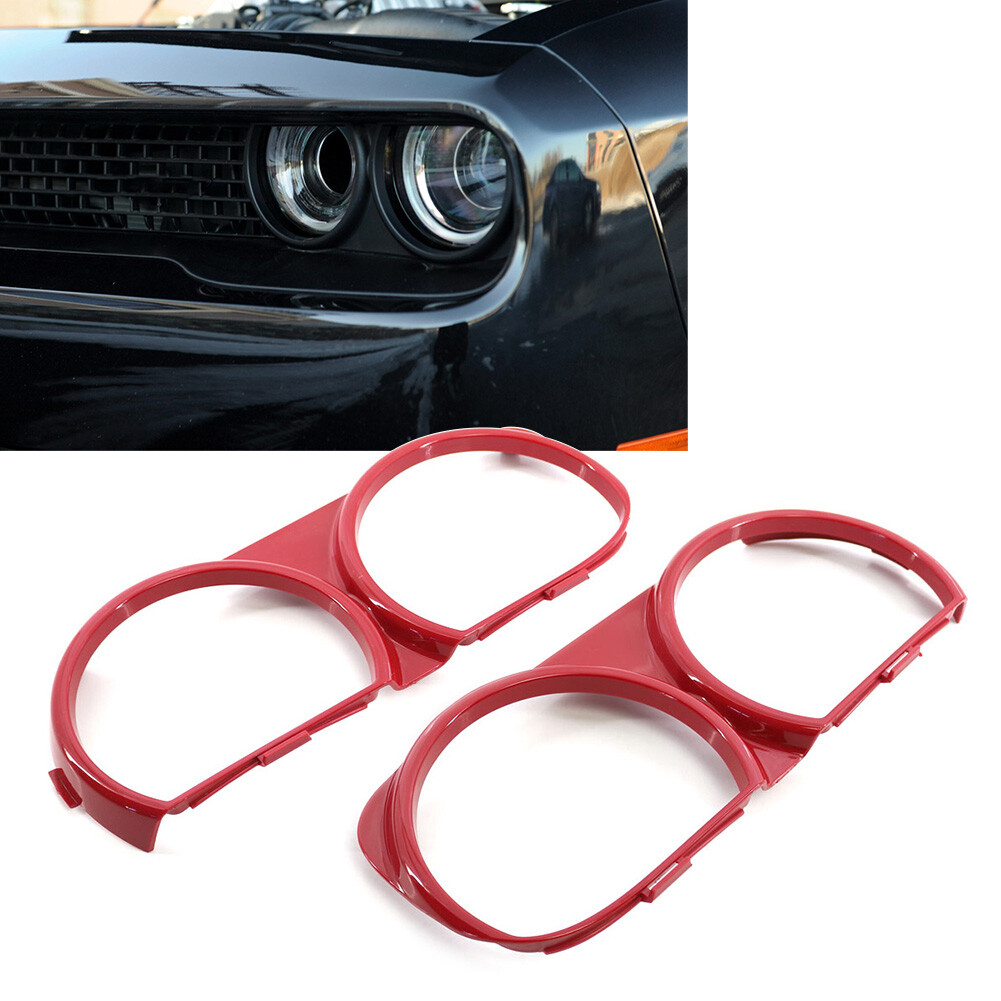 2x Front Headlight Bezel For Dodge Challenger 2015-2021 68259055AB ...