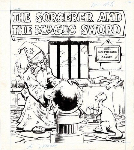 The Sorcerer and the Magic Sword title splash by Mike Zeck 1975 Art ...