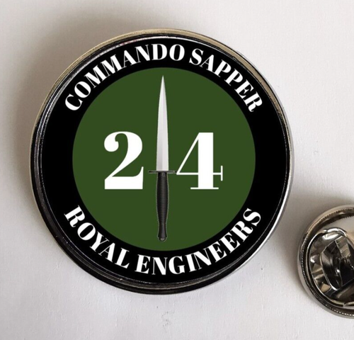 24 Commando Sapper Royal Engineers Army lapel pin badge 25mm | eBay UK