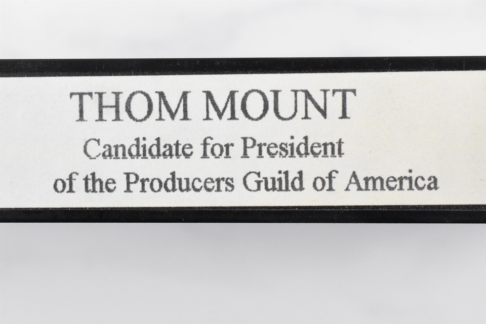 Rare Old VHS Thom Mount Candidate for President of the Producer's Guild ...