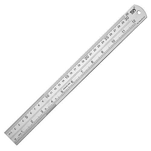Ruler Metal Straight Edge Ruler Stainless Steel Ruler 12 Inch Ruler Set ...