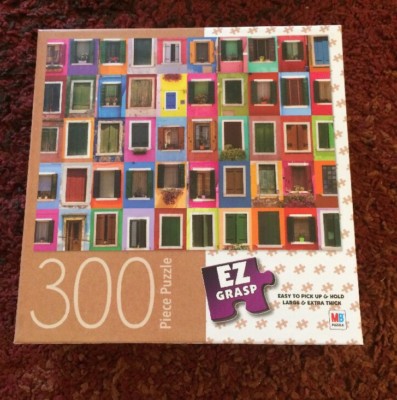 MB Puzzle EZ Grasp 300 Piece Puzzle Called Colorful Windows | eBay