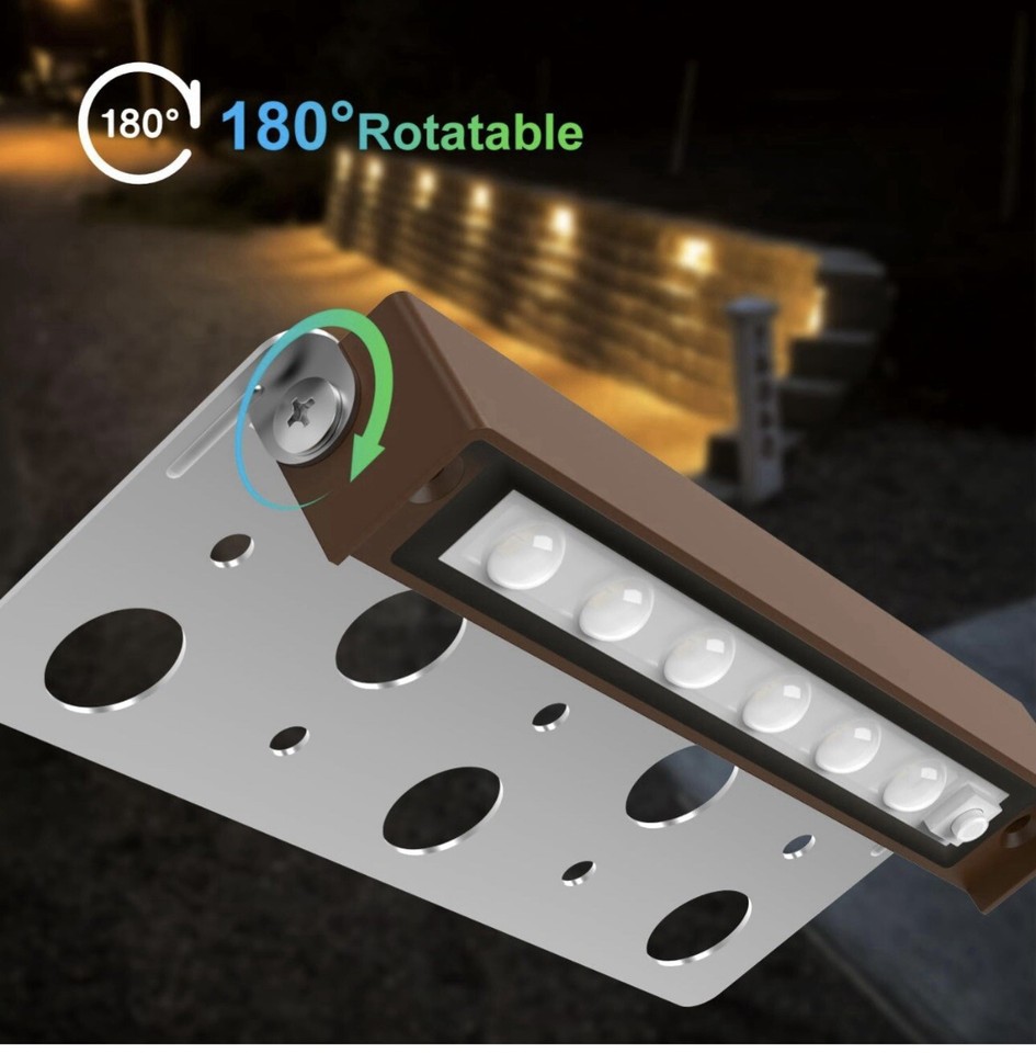 6Pcs LED Low Voltage Hardscape Lighting, 6.8 Inch Landscape Lights ...