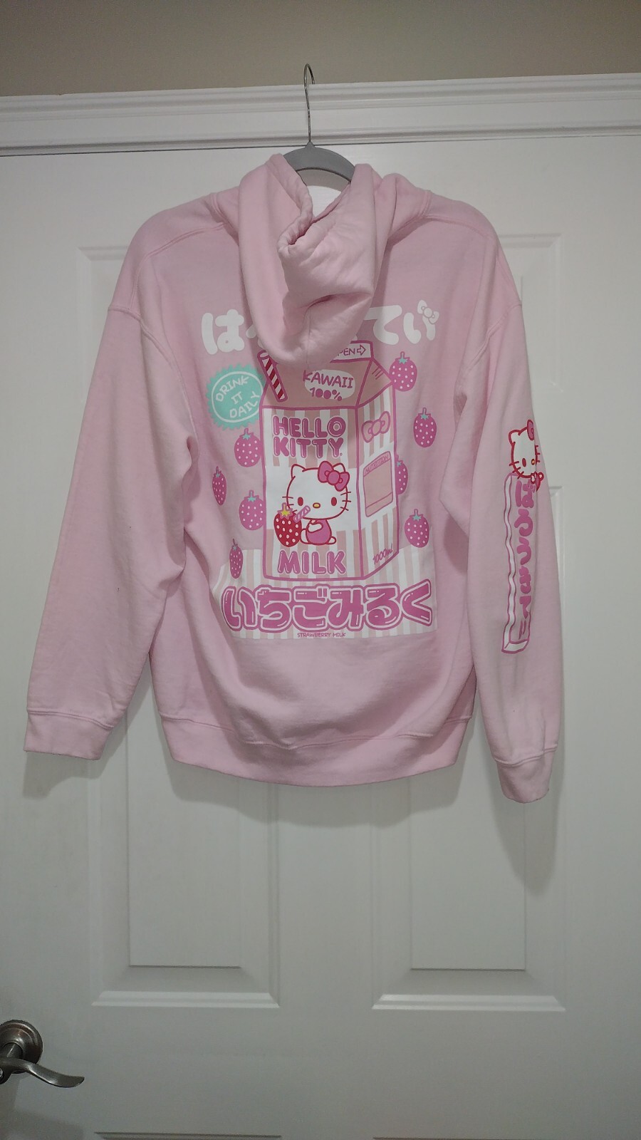 Hello Kitty Sanrio Strawberry Milk hoodie sweatshirt… - Gem