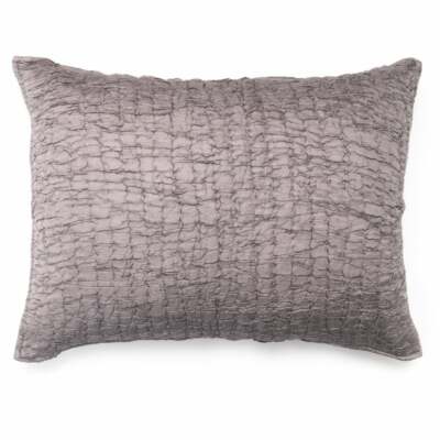 Dohan Grey Solid Color Cotton Standard or King Pillow Shams | eBay