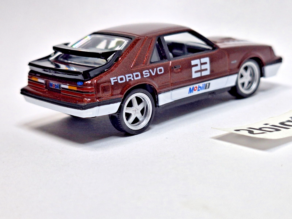 Auto World 1986 86 Ford Mustang SVO Deluxe Mobil 1 Race Car Target ...