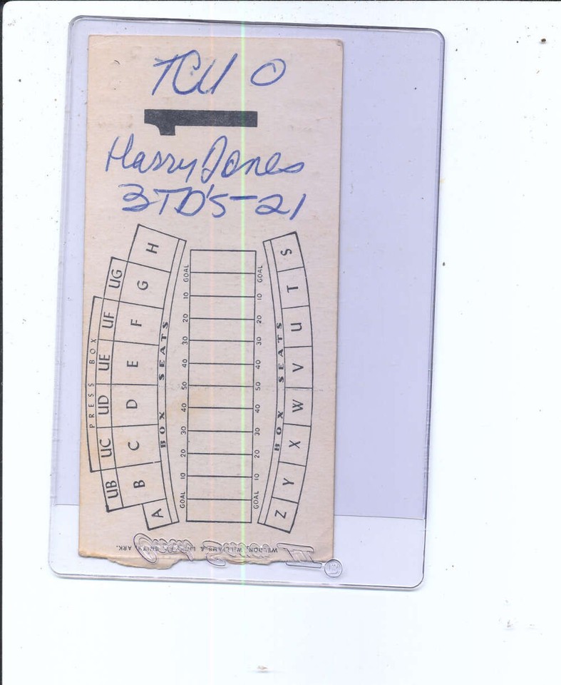 1966 Arkansas vs TCU football ticket stub | eBay