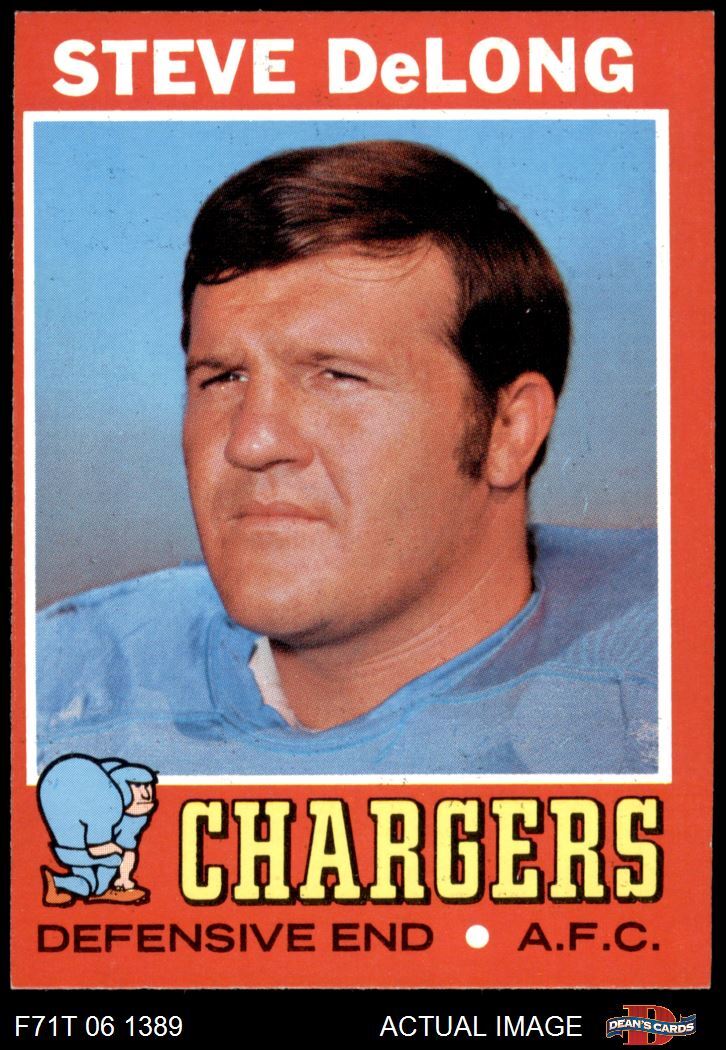 1971 Topps #92 Steve DeLong Chargers Tennessee 5 - EX F71T 06 1389 | eBay