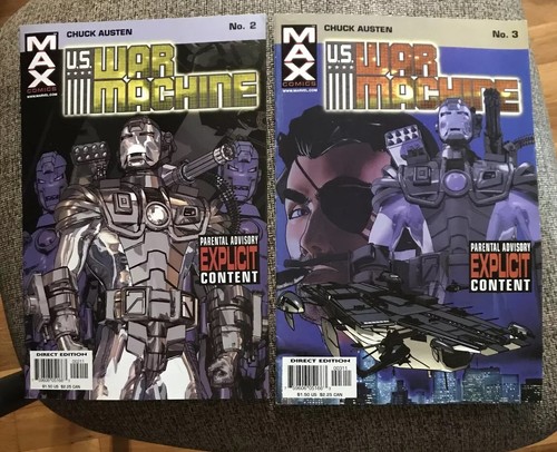 U.S. War Machine Marvel Max Comics Book 2002 Lot Of 2 (#2, #3) COMBINED ...