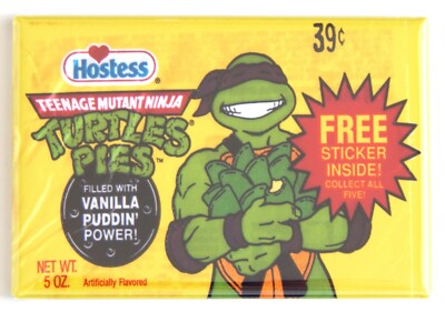 Teenage Mutant Ninja Turtles Pudding Pie (Donatello) FRIDGE MAGNET | eBay
