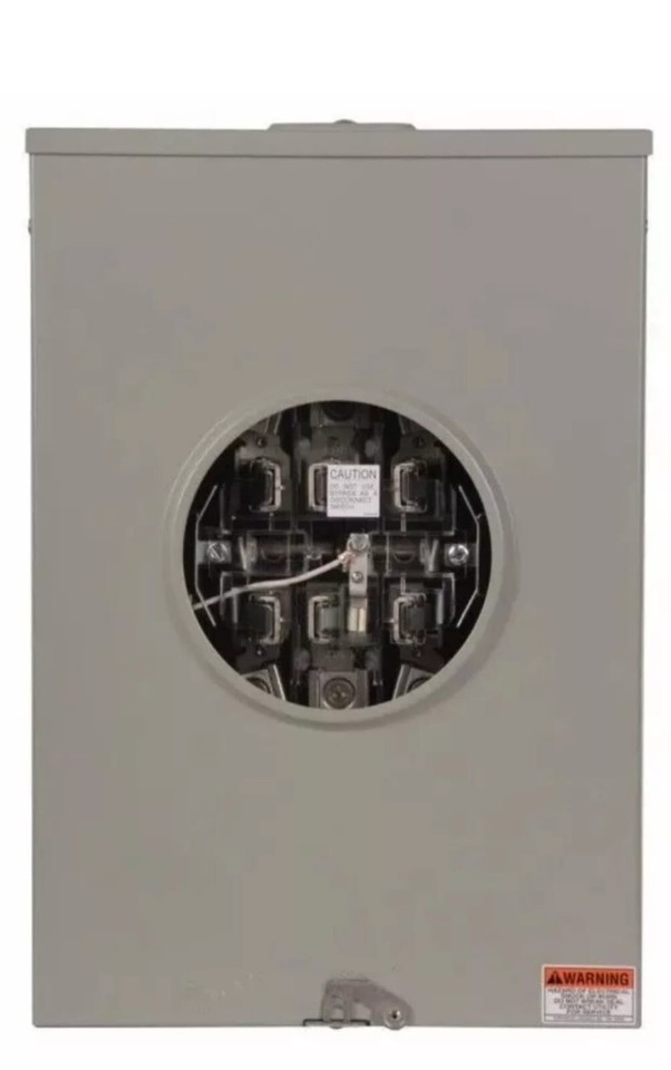 Eaton 200 AMP, 3-Phase 7-Jaw Ringless Bypass Meter Socket Can UE7213CCH ...