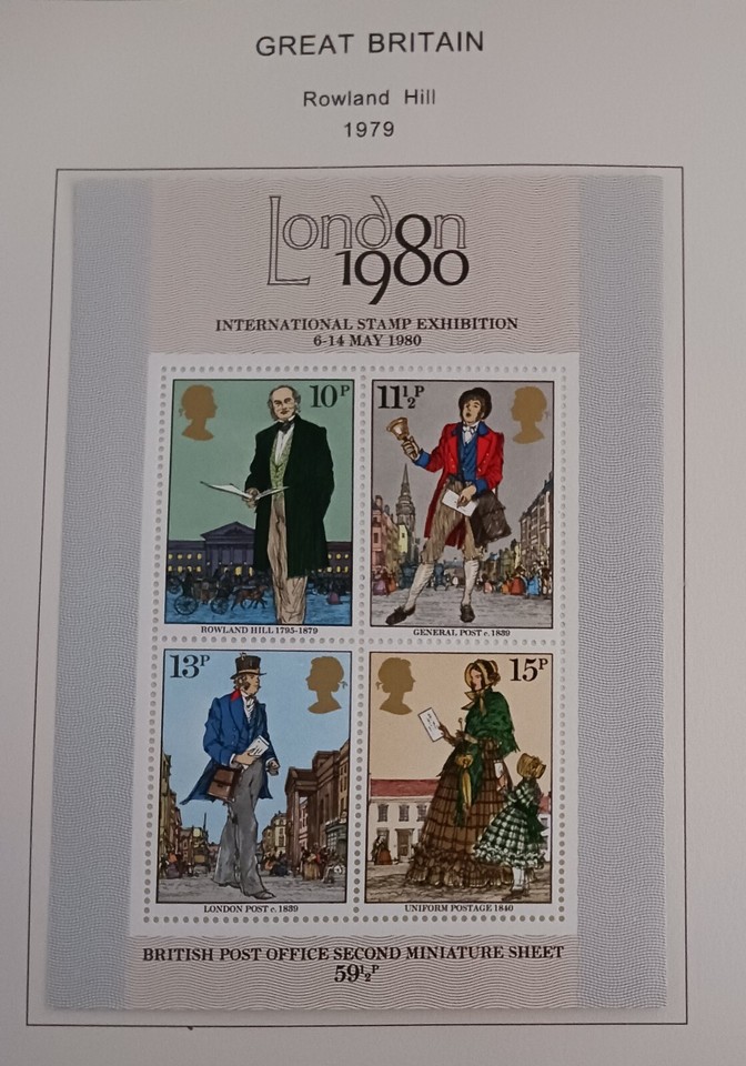 GREAT BRITAIN - 1979 - MINIATURE SHEET ON ALBUM PAGE - MH | eBay