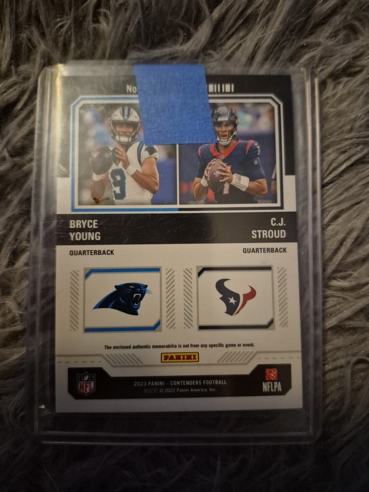 2023 Contenders CJ Stroud Rookie Card Bryce Young Dual Patch Rookie ...