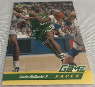 1992-93 Upper Deck Basketball Xavier McDaniel Boston Celtics Game Faces ...