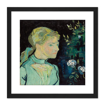Van Gogh Adeline Ravoux Portrait Square Framed Wall Art 9X9 In | eBay ...