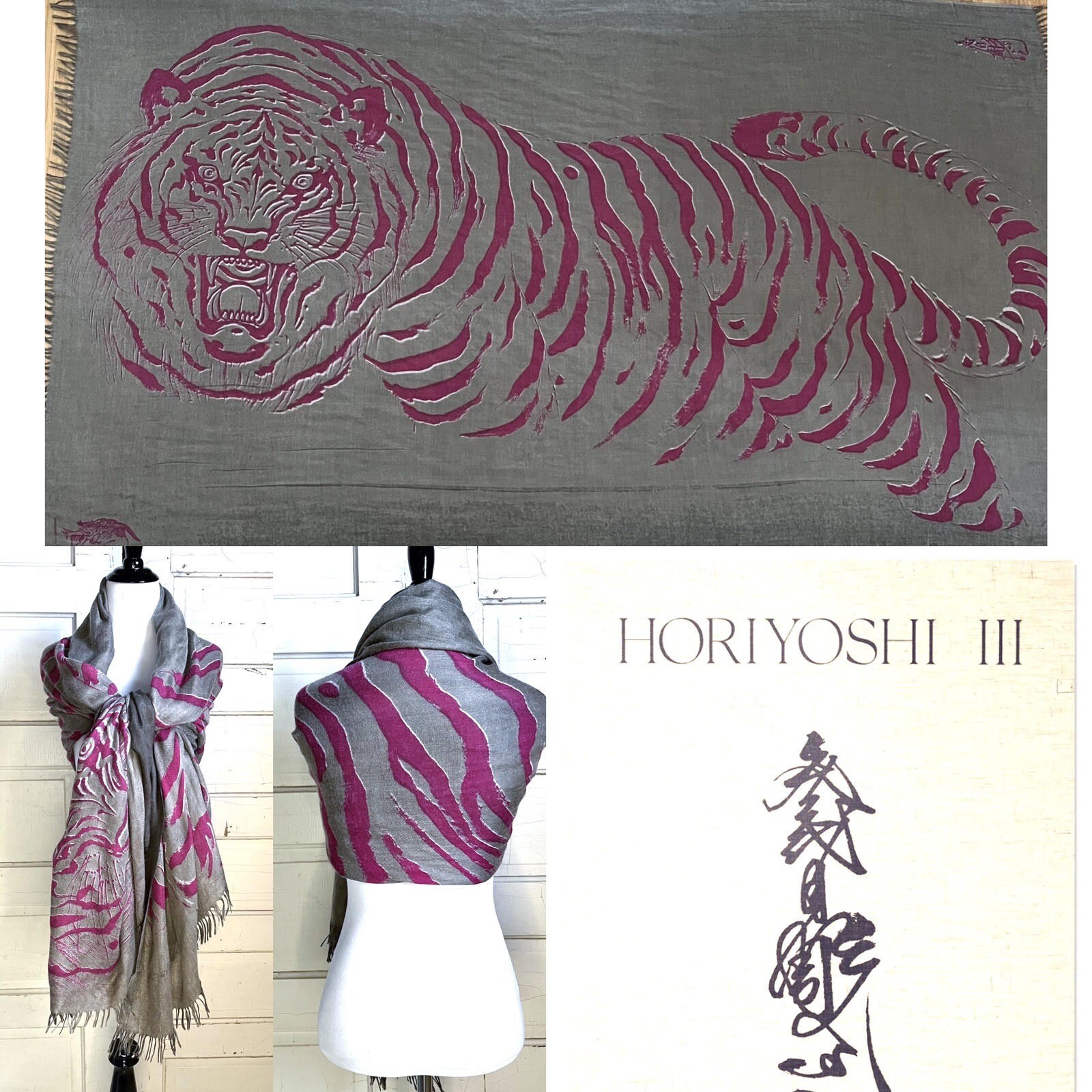 Horiyoshi III The Third Tattoowear Silk Screen Scarf - Gem