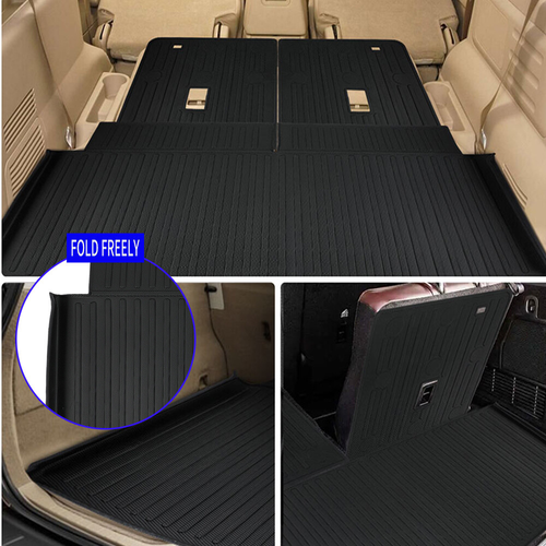 Trunk Mat with Backrest Mat Compatible with For 20-24 Ford Explorer 6&7 ...