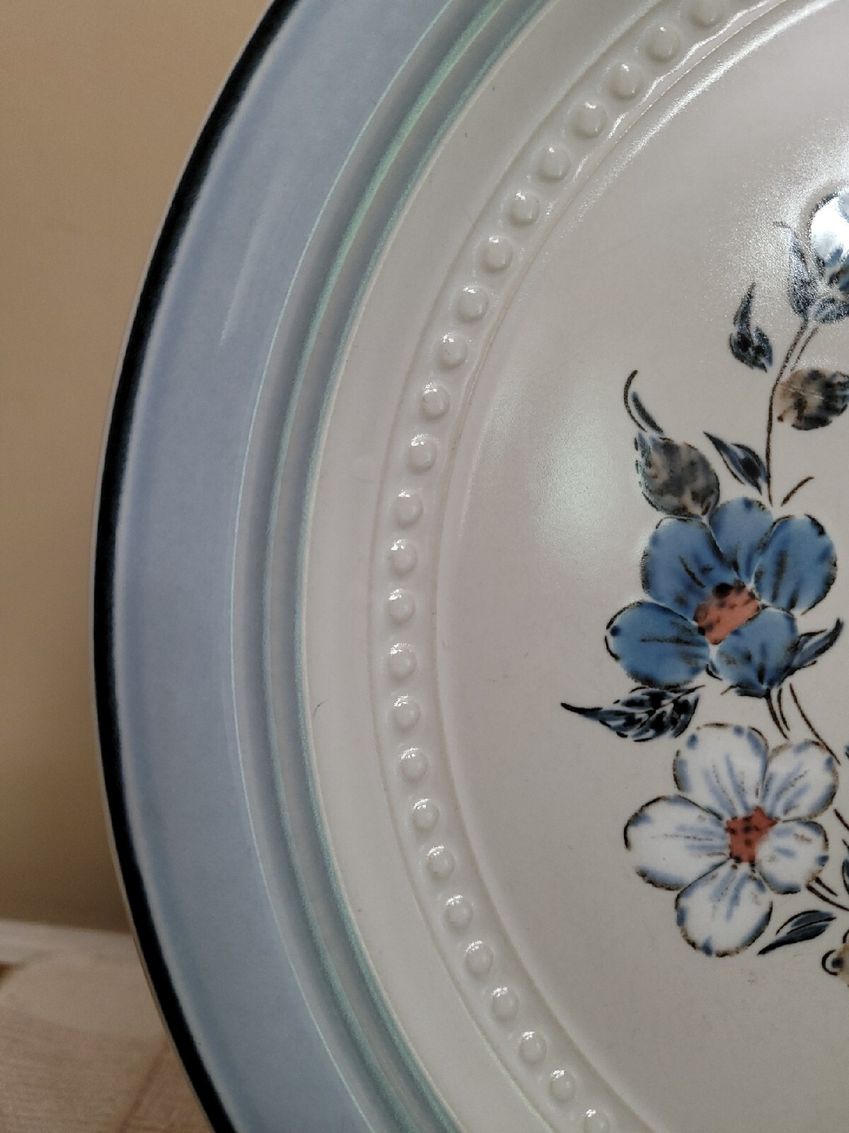 JOHANN HAVILAND DINNER PLATE CROWNING FASHION DINNERWARE BLUE BOUQUET ...