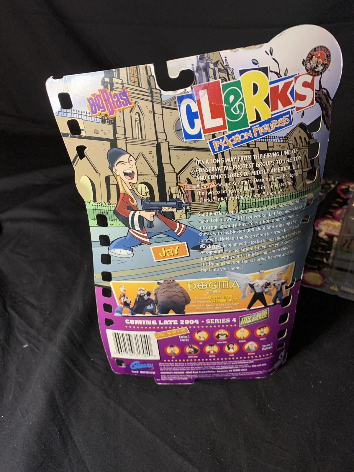 3 Clerks Inaction Action Figures Jay & Silent Bob Graphitti Designs ...