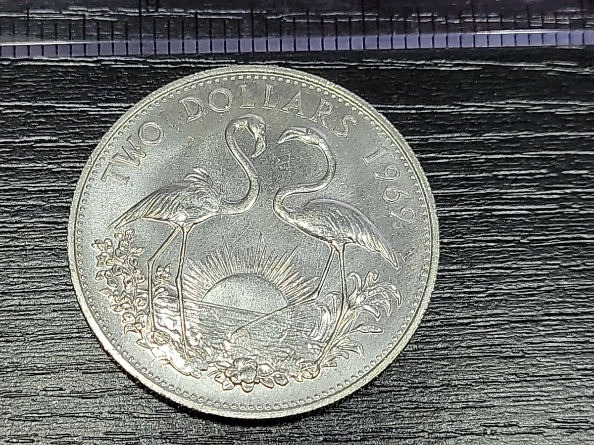 Bahamas 2$ silver coin smadiasoft.com