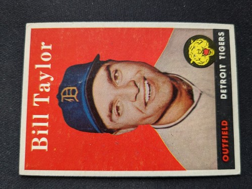 1958 Topps Baseball Card # 389 Bill Taylor - Detroit Tigers (VG/EX) | eBay