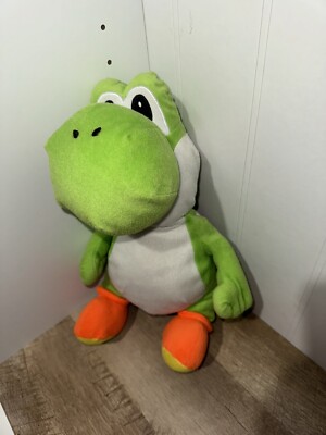 Yoshi Plush Super Mario Party Green Turtle 20” Stuffed Lovey Backpack ...