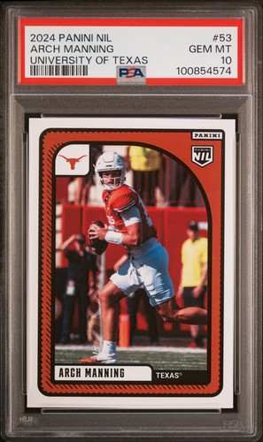 2024 PANINI NIL UNIVERSITY OF TEXAS #53 ARCH MANNING PSA 10 | eBay