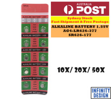 40 X Ag9 394 Lr932 Sr936 Alkaline 1.55v Button Cell Battery Postage for ...