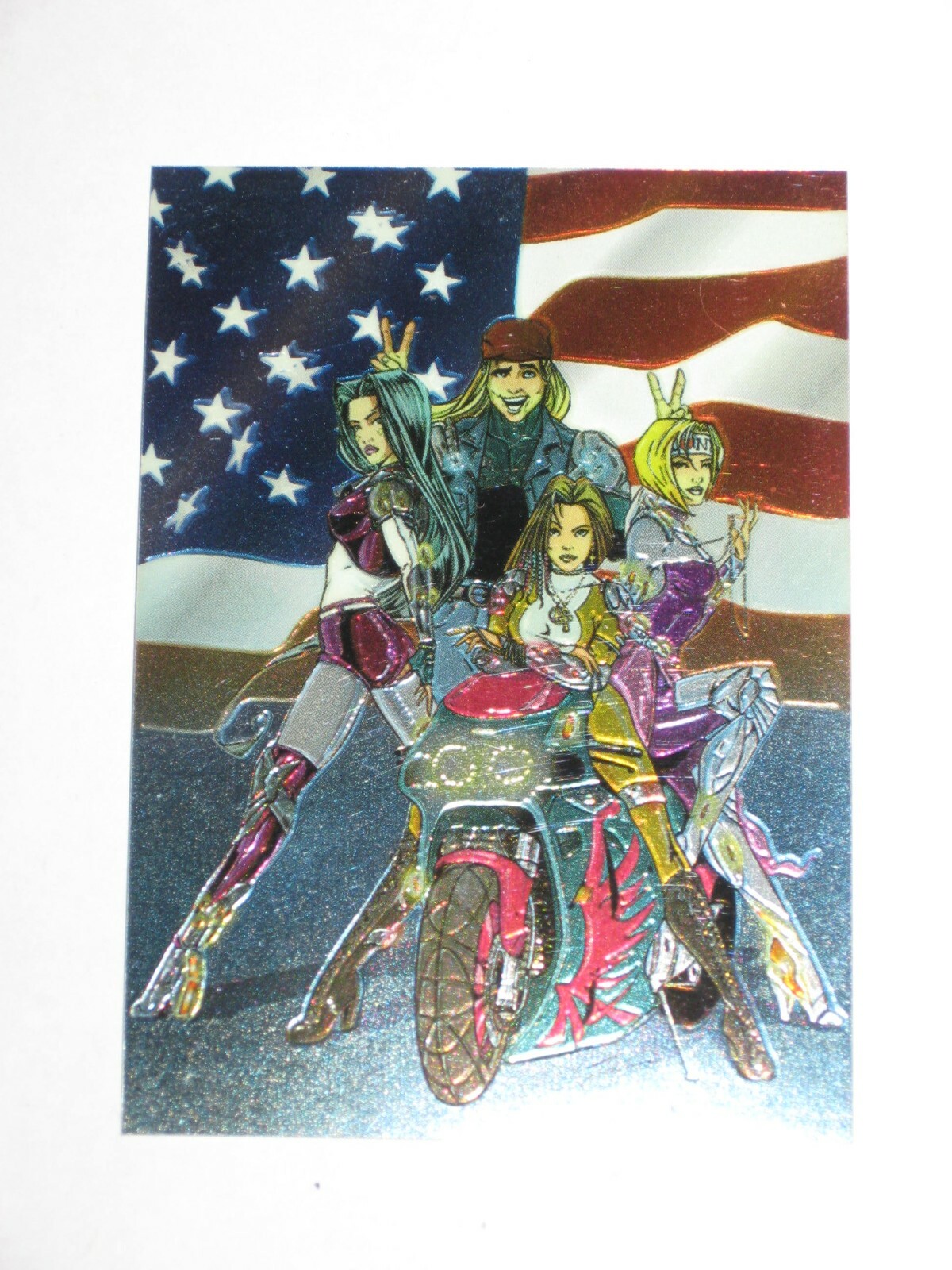 1996 SHI CHROMIUM VISIONS GOLDEN EMPIRE INSERT BONUS ATOMIK ANGELS CARD ...