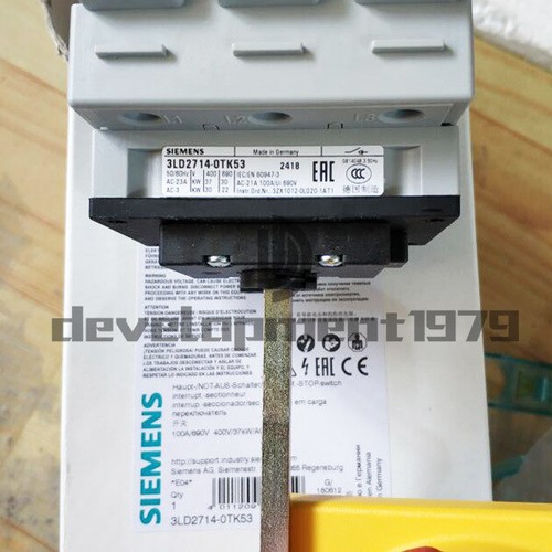 ONE New Siemens 3LD2714-0TK53 100A Switch | eBay