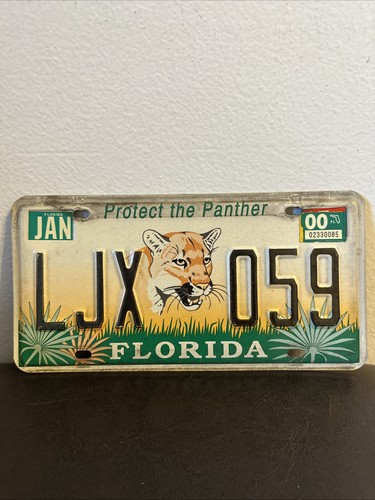 FLORIDA License Plate - PROTECT THE PANTHER - Wildlife Cat | eBay
