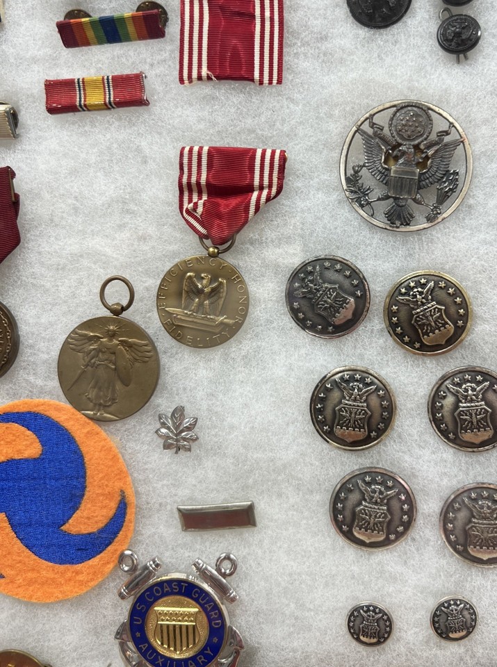 Vintage WW2 Military Medals Patch Lot of Medals and Patches, Ribbons | eBay