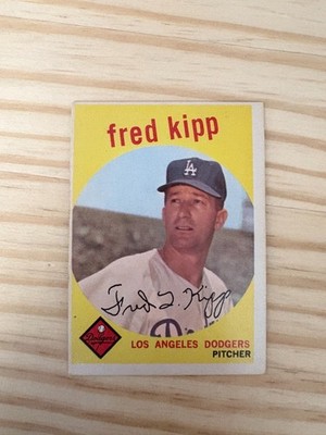 1959 Topps #258 Fred Kipp RC - Los Angeles Dodgers (invD1) | eBay