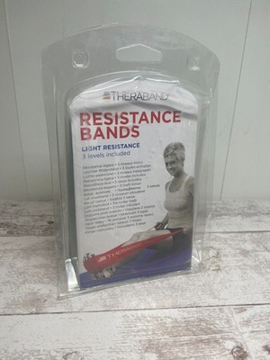 Thera-Band Light Latex Resistance Retail Pack (Yellow,Red,Green) Free ...