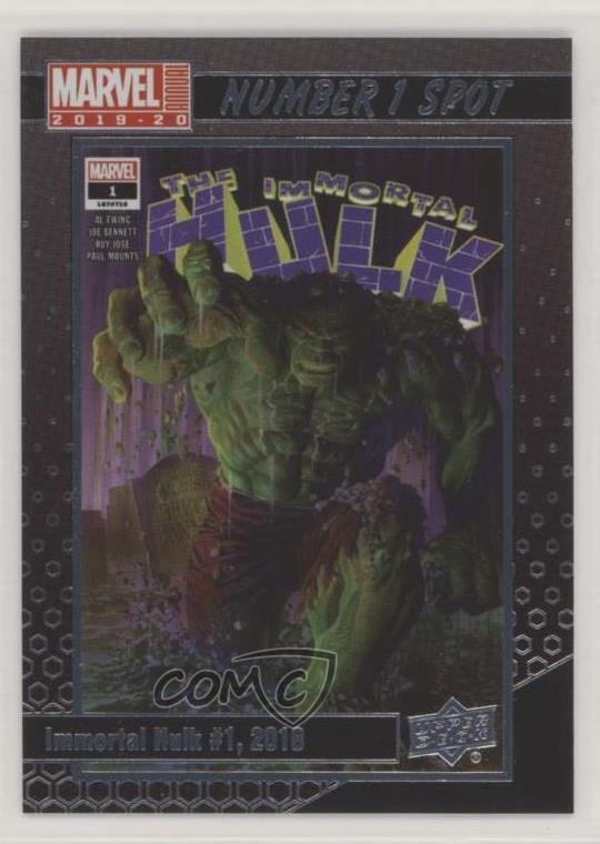 2019-20 Upper Deck Marvel Annual Number 1 Spot Immortal Hulk #1 #N1S-4 ...