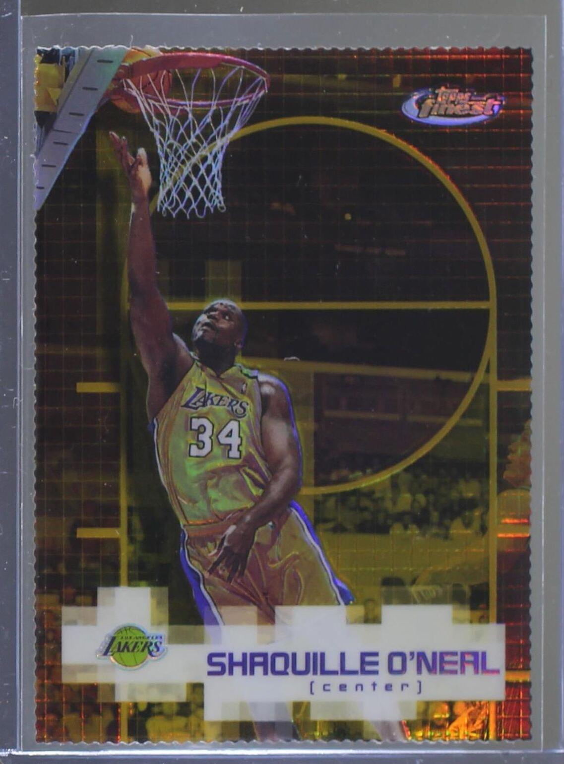 2000-01 Topps Finest - Shaquille O'Neal #1 Gold Refractor /100 for sale ...
