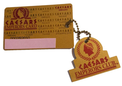 CAESARS CAESAR'S Emperors Slot Machine Card - with Fob | eBay