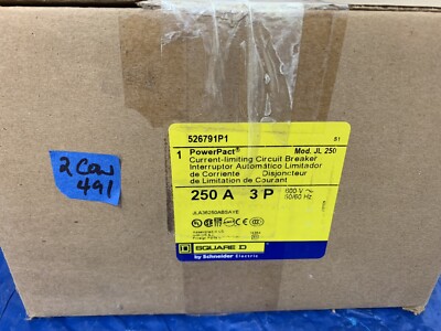 *NEW* Square D 250A 3P JLA36250 JLA36250ABSAYE ILINE W/120V SHUNT TRIP ...