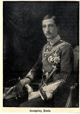 Prinz Boris von Bulgarien in Uniform Historisches Bilddokument von 1916 ...