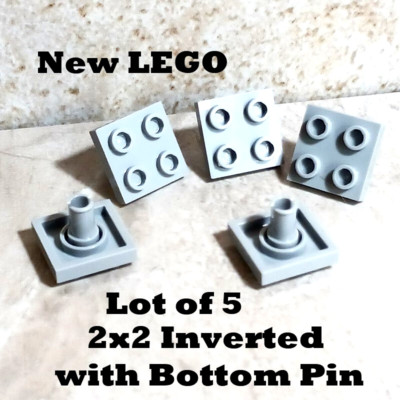 New LEGO Technic Plate with Bottom Pin 2x2 light bluish Gray Build ...