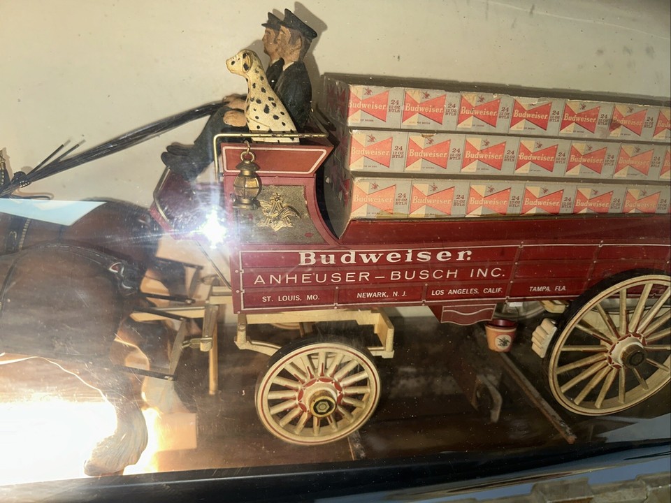6 Foot Budweiser Beer Clydesdale World Champion Team Lighted Display ...
