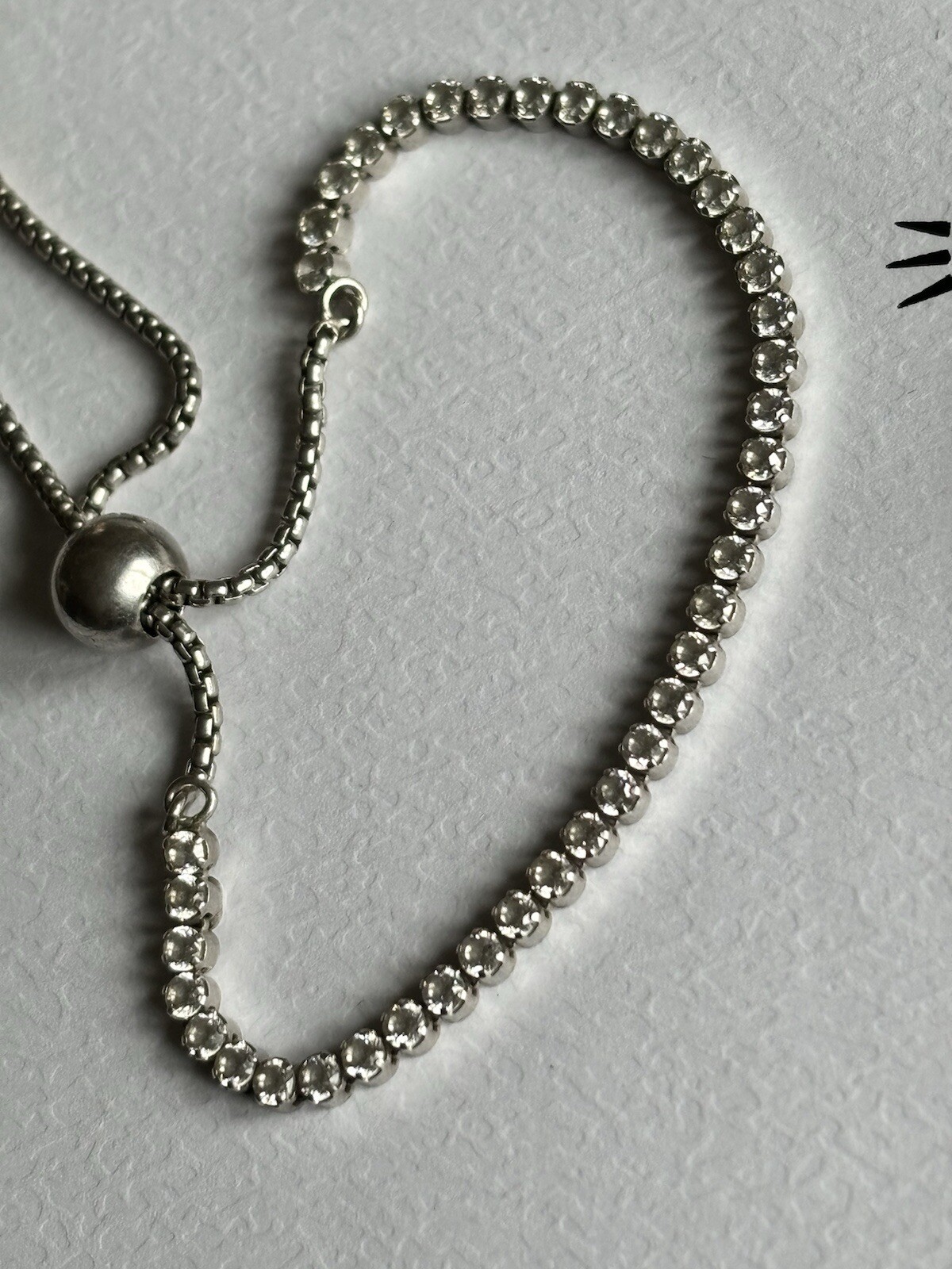 Pandora Sparkling Tennis Slider Clear Size 1 S925 ALE… - Gem