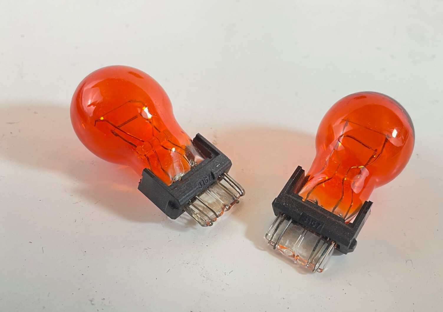 2 X P27/7W Lamps Orange 12V PY27/7W W2.5X16Q Lamp Bulb | eBay