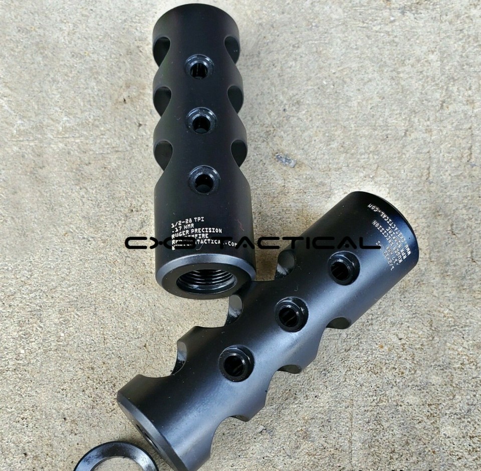.17 HMR Muzzle Brake Compensator Ruger Precision Rimfire RPR .17 HMR 1/ ...