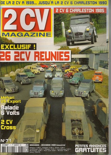 2CV MAGAZINE 71 LES 26 2CV DU CONSERVATOIRE CITROEN 2CV6 CHARLESTON ...