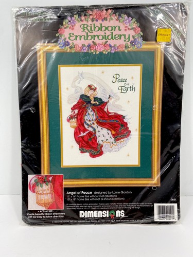 VTG’94 Dimensions Angel of Peace Ribbon Embroidery Embellished Kit ...