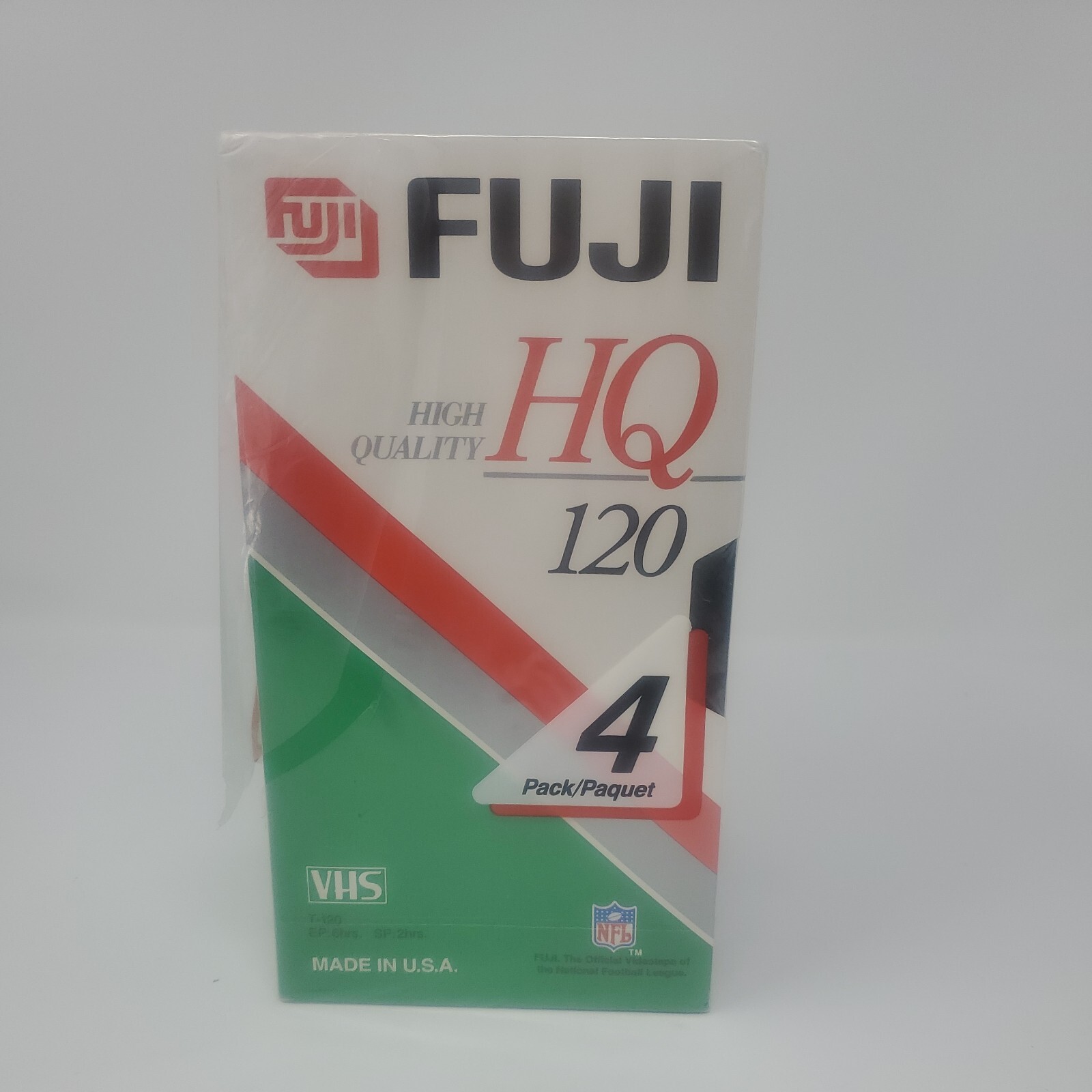 4 pack New Fuji HQ120 6Hrs High Quality Blank VHS Tapes SEALED! | eBay