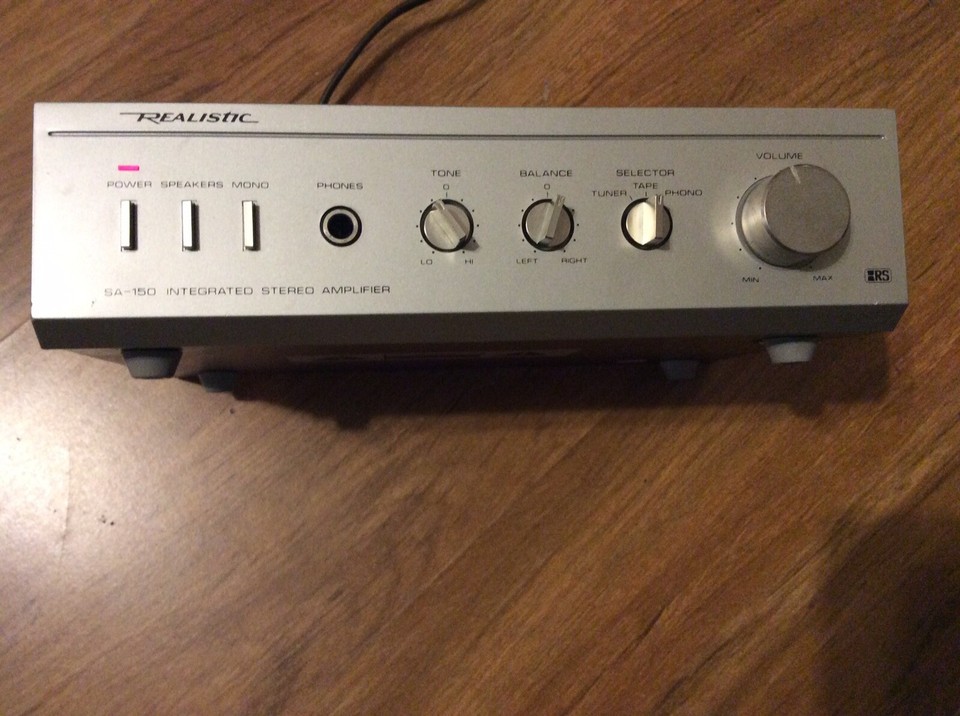 VINTAGE Realistic SA-150 Integrated Sterio Amplifier, Cool Amp. | eBay