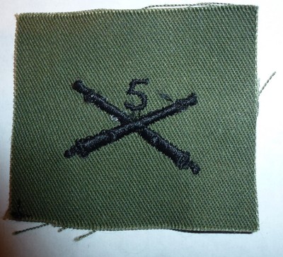 Army Officer Insignia Cloth Subdued OD - 5th Field Artillery Reg. - 2 ...